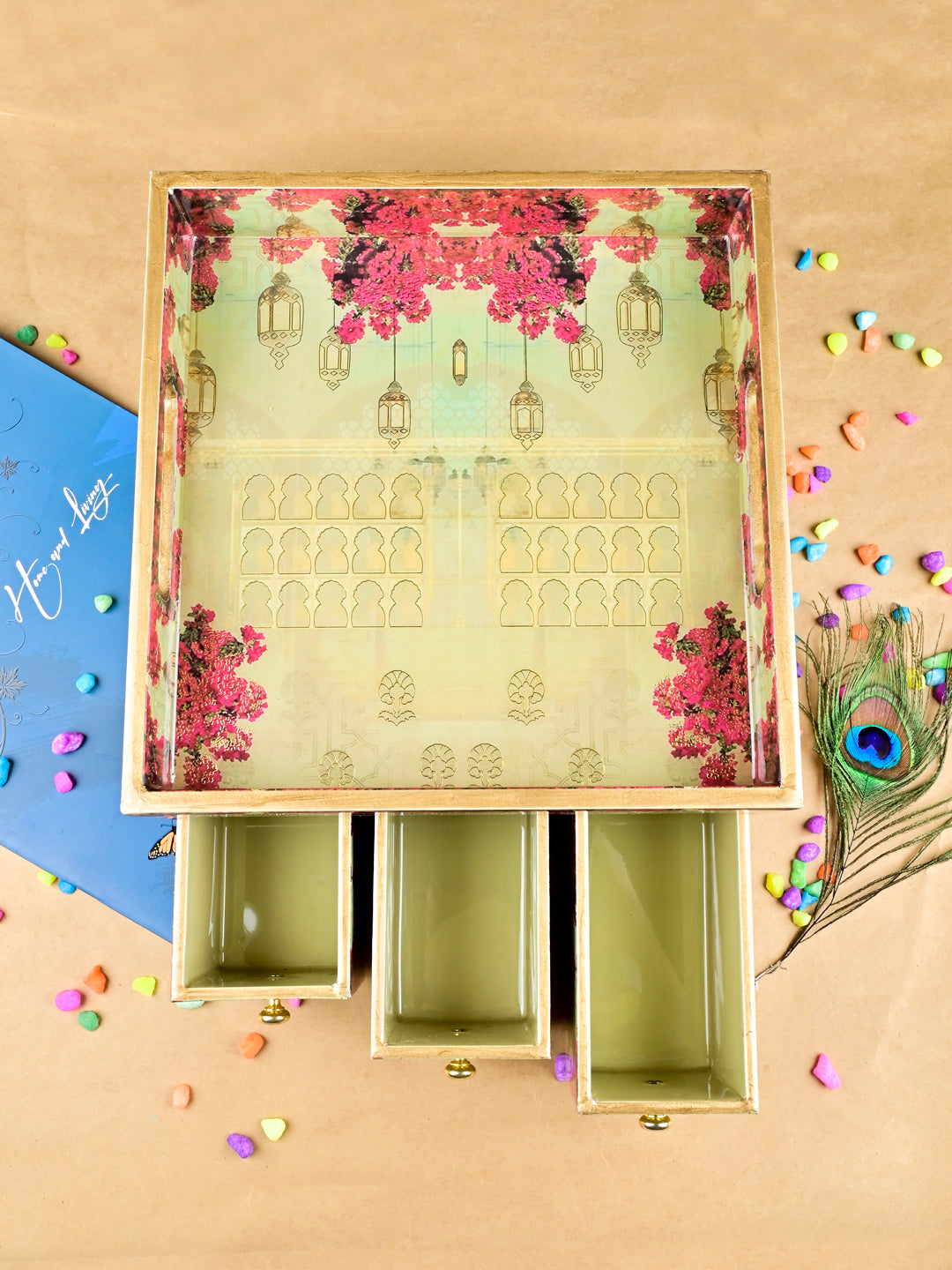 Buy Three Drawer Multi Utility Box for Home and Office | Luxehome